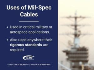 Different Uses of Mil-Spec Cables - Cables Unlimited Inc.