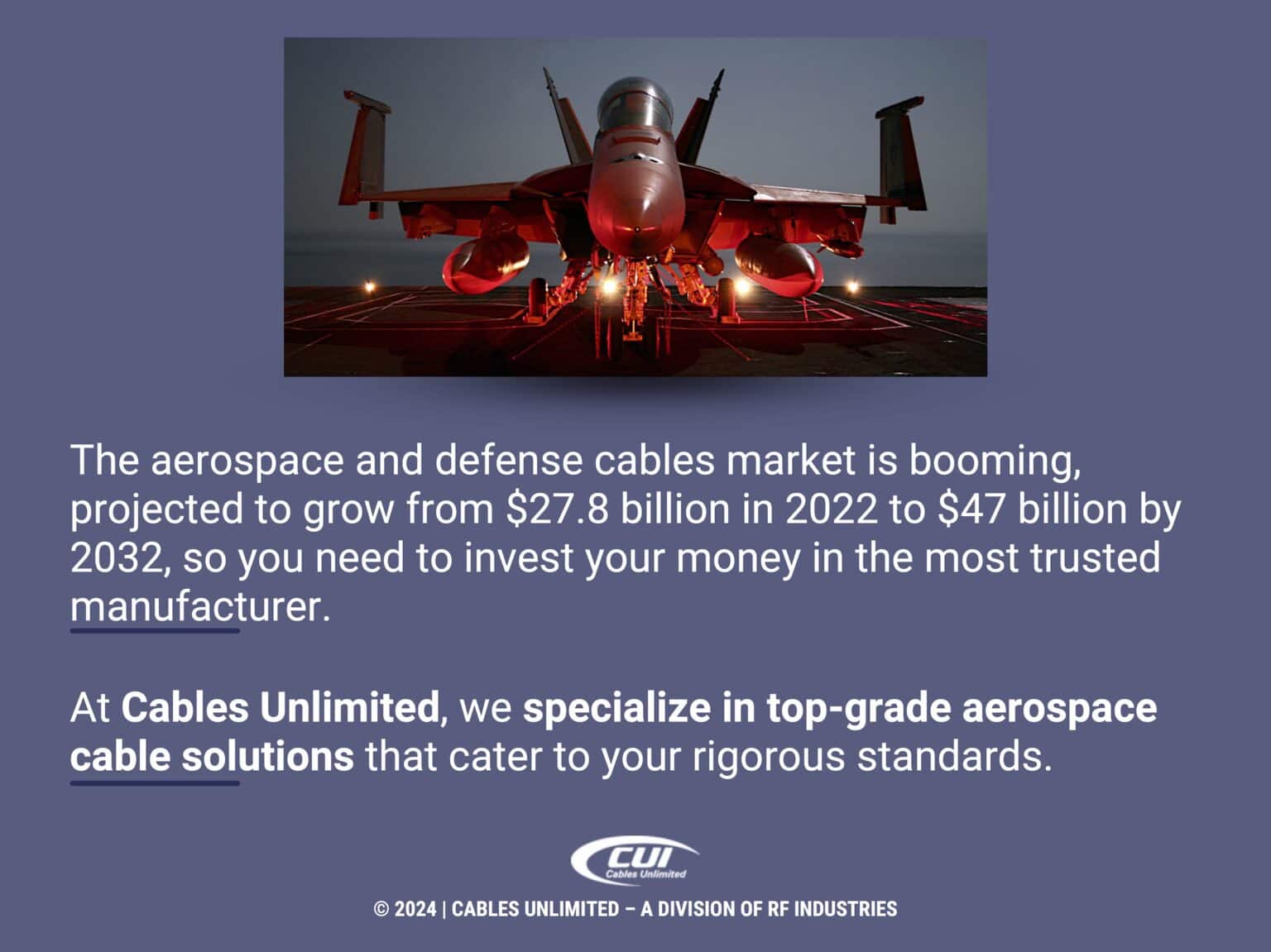 USA Aerospace Excellence: Cables-Unlimited Leading Industry