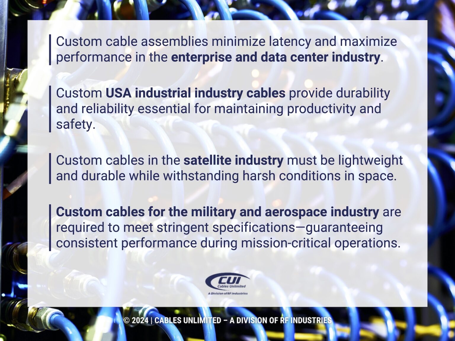 How Custom Cables Drive Innovation Across USA Industries - Cables ...