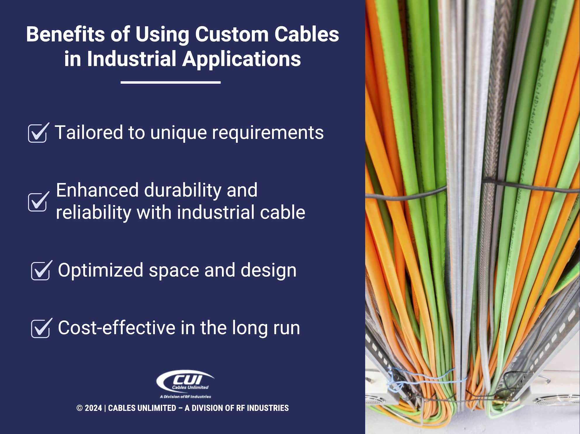 Boost Efficiency with Custom Industrial Cables for Machinery