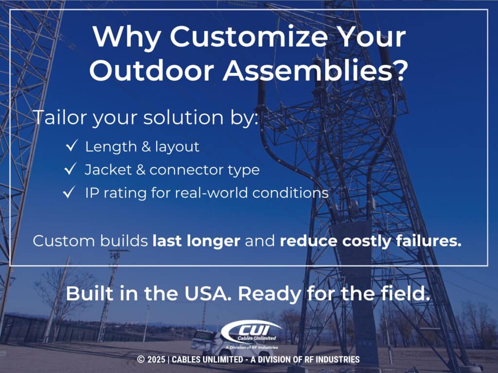 Custom Outdoor Cable Assemblies for Harsh Environments